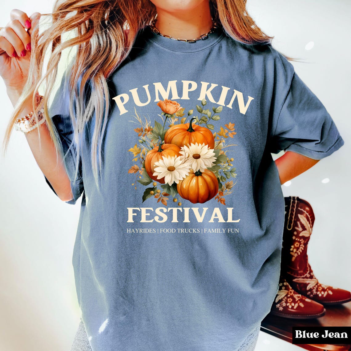 Comfort Colors® Pumpkin Festival Shirt, Harvest Festival Shirt, Cute ...
