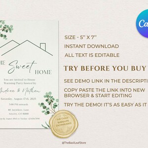 Online Housewarming Invitation Card Design Template, Housewarming Party ...