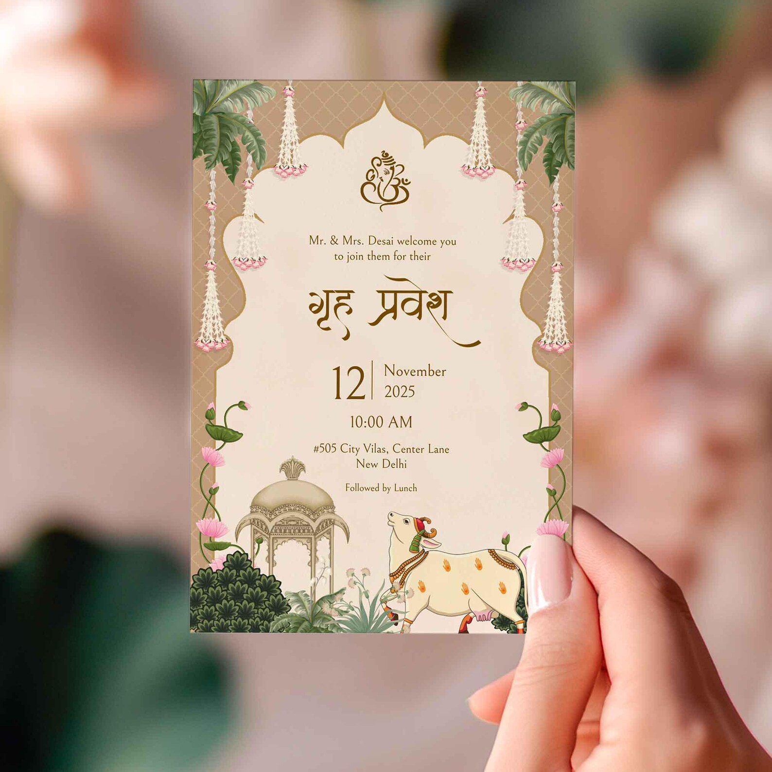 Grah Pravesh Invitation Card as Griha Pravesh Invitation Template ...
