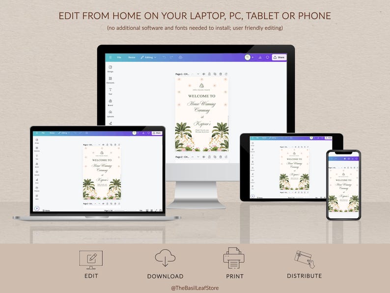 Griha Pravesh Welcome Sign | Indian Housewarming Decor (printable PDF ...