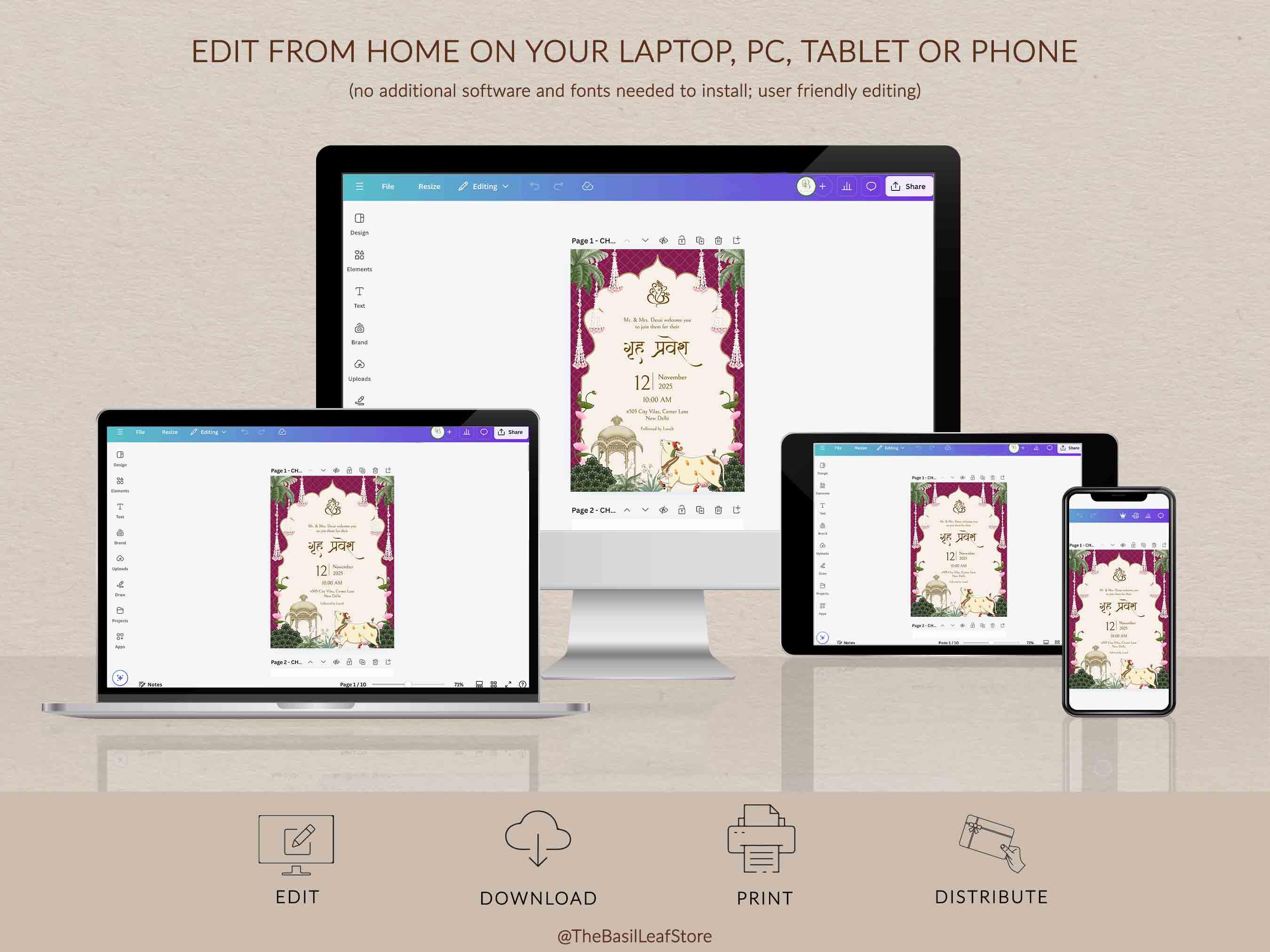 Grah Pravesh Invitation Card as Griha Pravesh Invitation Template ...