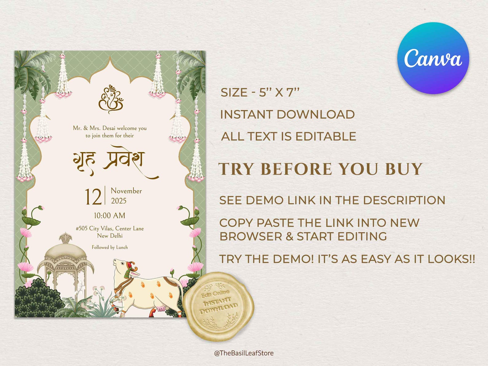 Grah Pravesh Invitation Card as Griha Pravesh Invitation Template ...