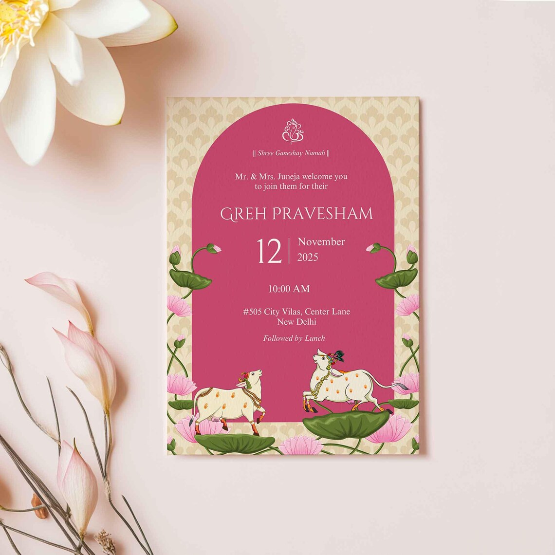 Grah Pravesh Invitation Card as Griha Pravesh Invitation Template ...