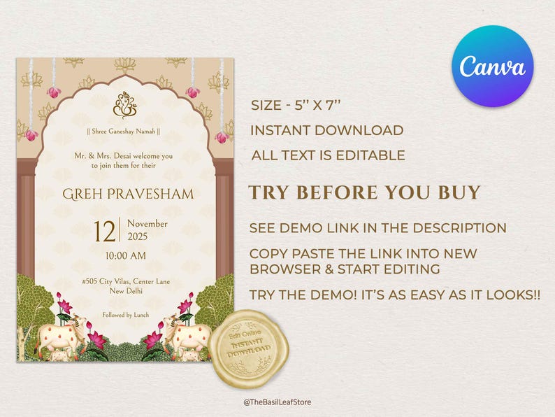 Grah Pravesh Invitation Card as Griha Pravesh Invitation Template ...