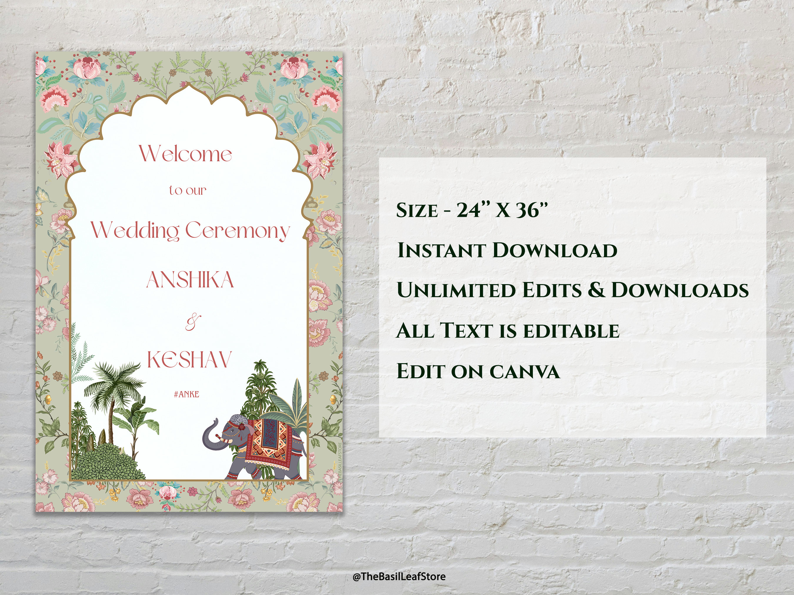 Wedding Welcome Sign Indian Wedding Welcome Board for Traditional ...