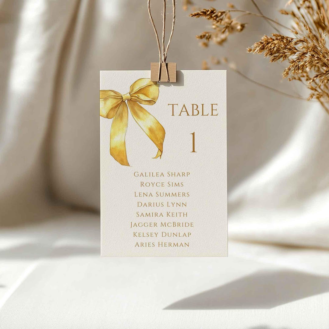Etsy Wedding Table Numbers Card, Diy Table Numbers Wedding Card ...