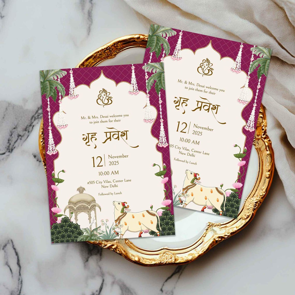 Grah Pravesh Invitation Card as Griha Pravesh Invitation Template ...