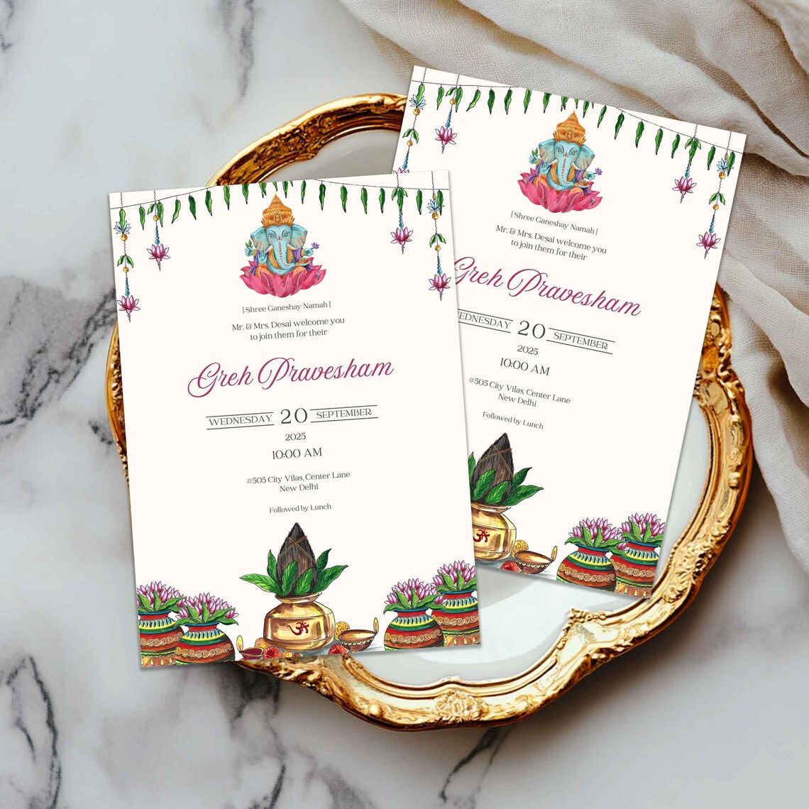 Grah Pravesh Invitation Card as Griha Pravesh Invitation Template ...