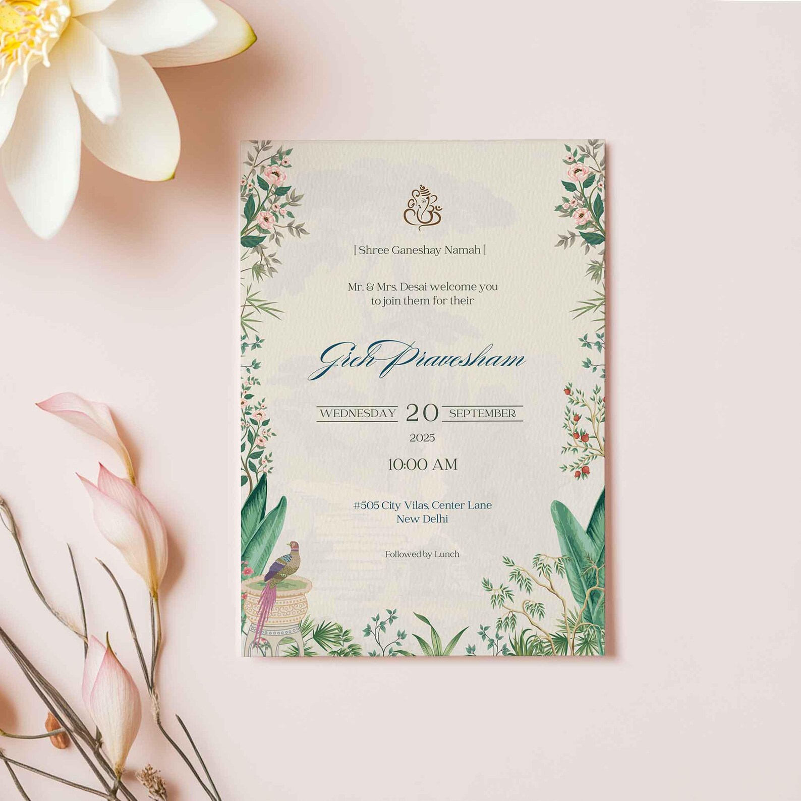 Grah Pravesh Invitation Card as Griha Pravesh Invitation Template ...