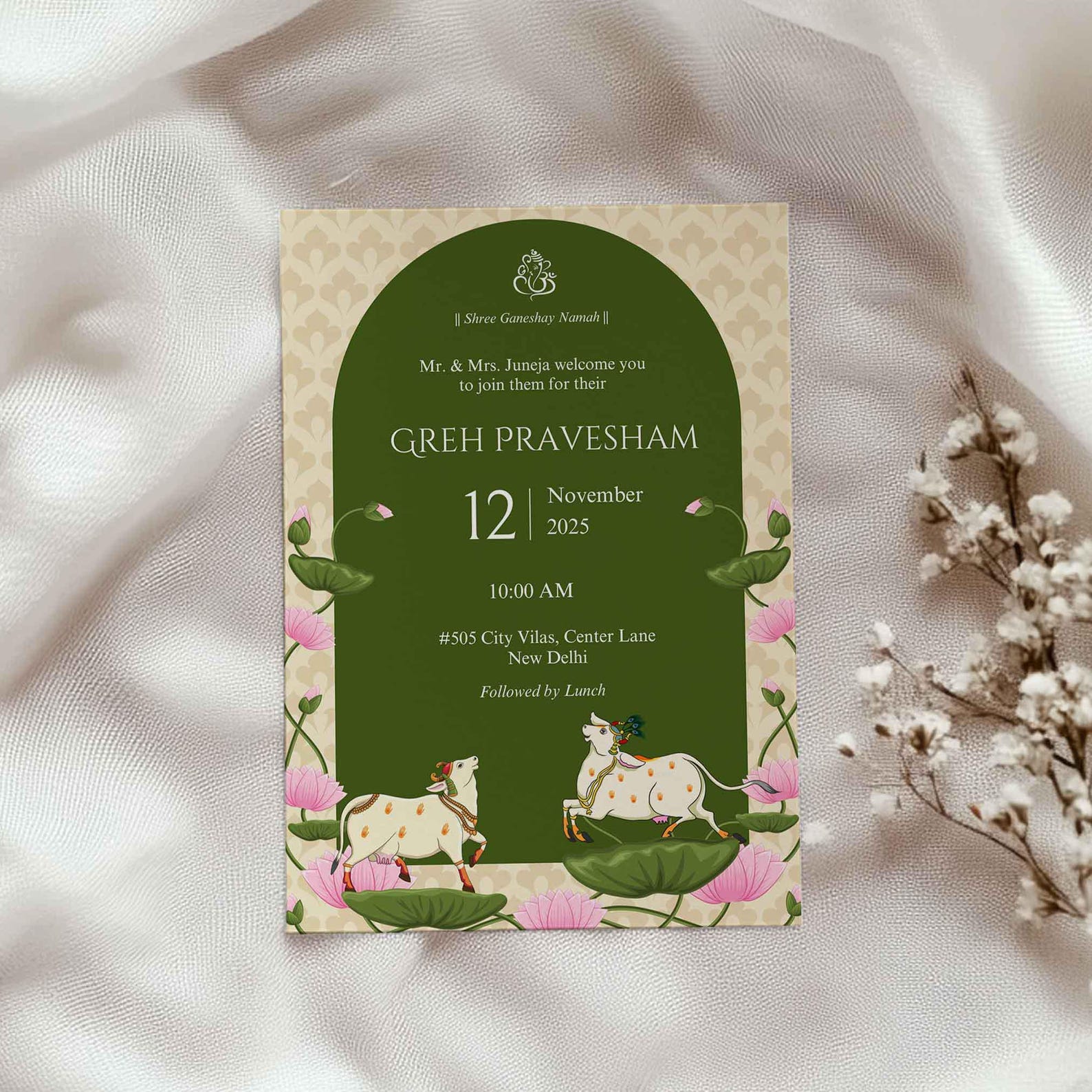 Grah Pravesh Invitation Card as Griha Pravesh Invitation Template ...