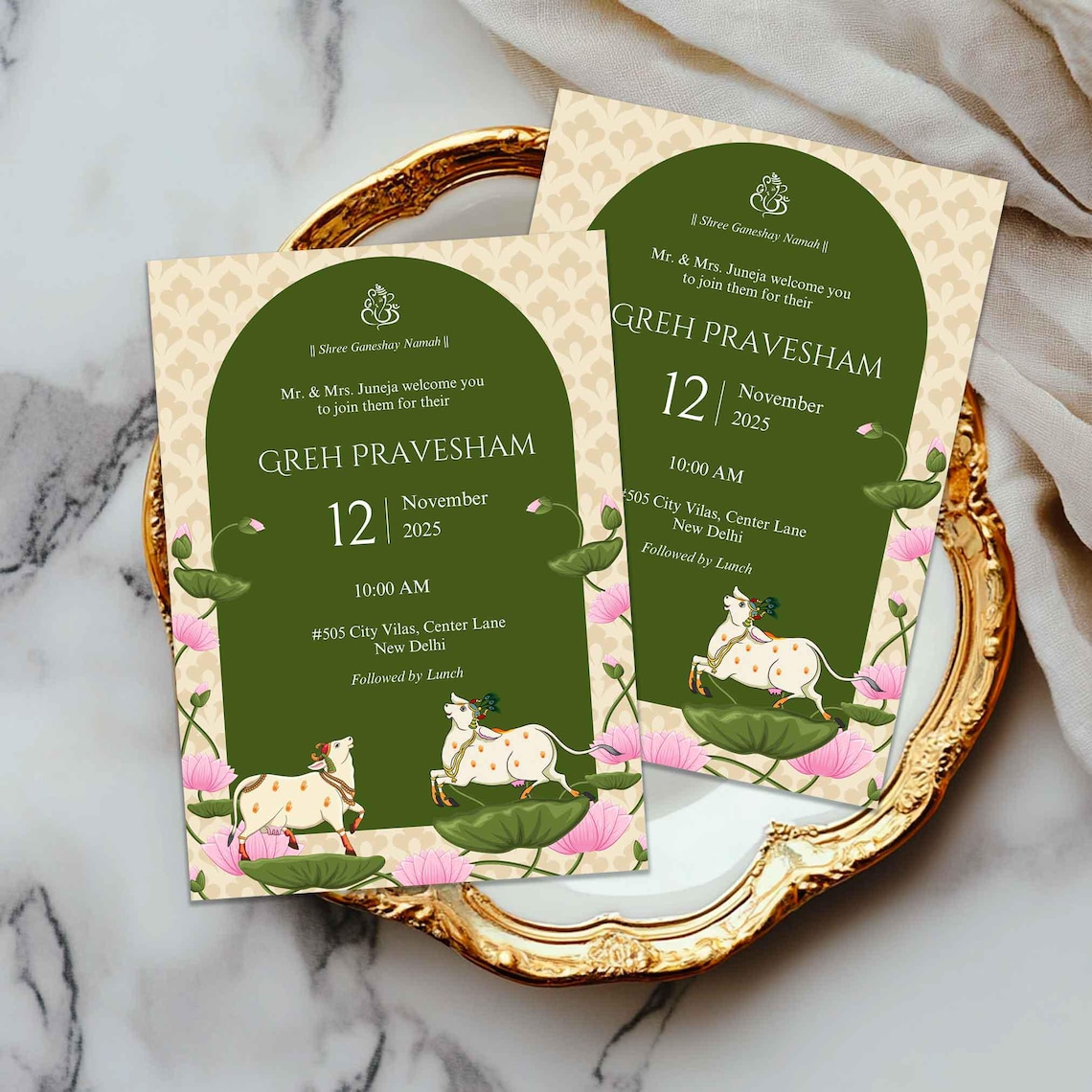 Grah Pravesh Invitation Card as Griha Pravesh Invitation Template ...