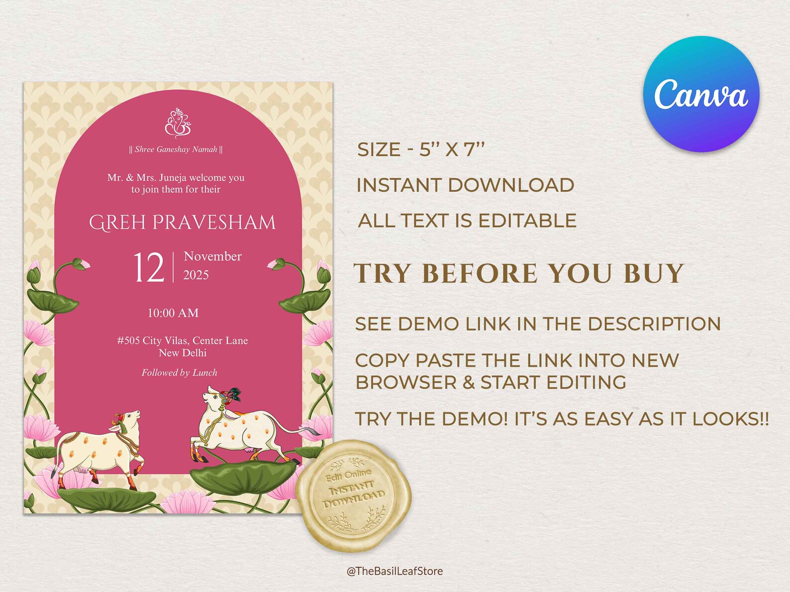 Grah Pravesh Invitation Card as Griha Pravesh Invitation Template ...