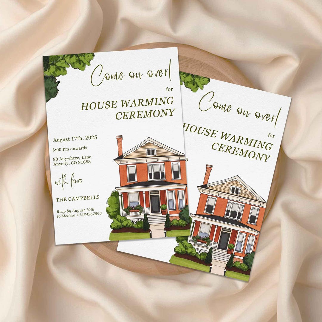 Online Housewarming Invitation Card Design Template, Housewarming Party ...