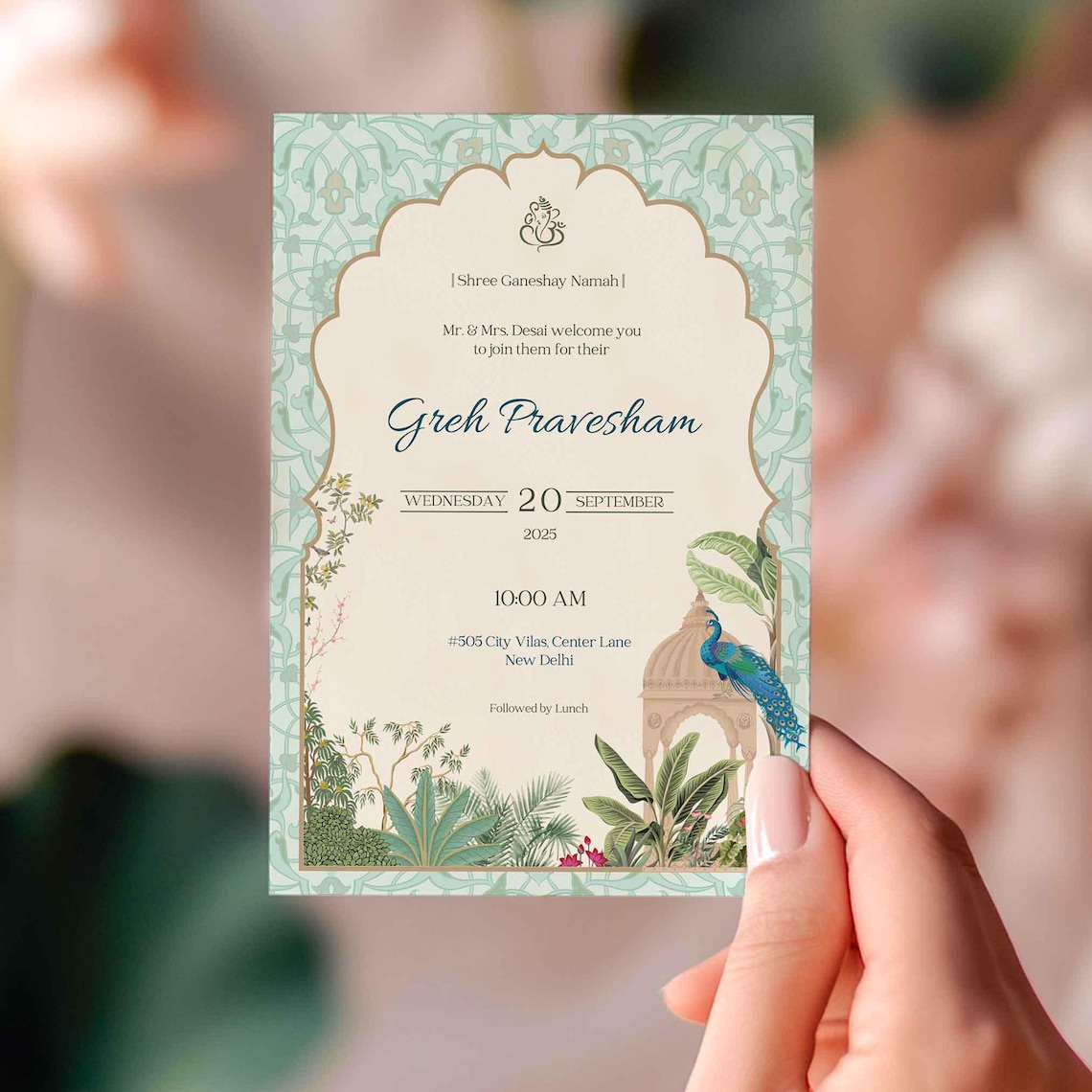 Grah Pravesh Invitation Card as Griha Pravesh Invitation Template ...