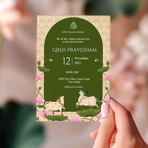Grah Pravesh Invitation Card as Griha Pravesh Invitation Template ...