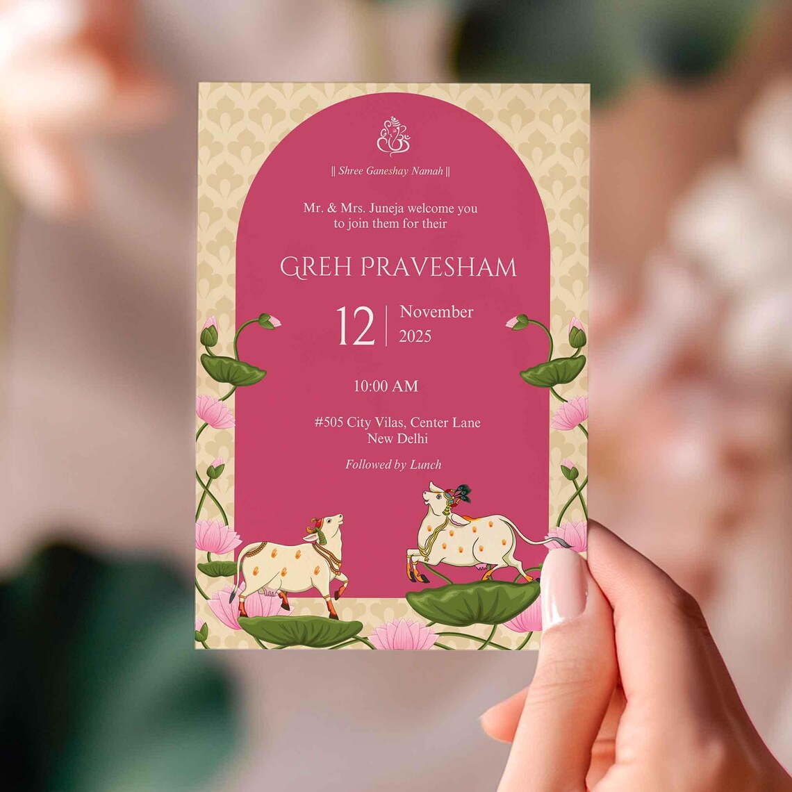 Grah Pravesh Invitation Card as Griha Pravesh Invitation Template ...