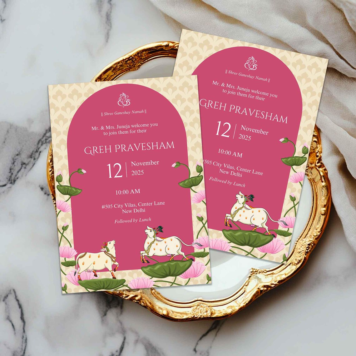 Grah Pravesh Invitation Card as Griha Pravesh Invitation Template ...