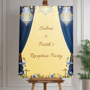 Reception Welcome Sign Reception Welcome Poster Reception Board Digital ...