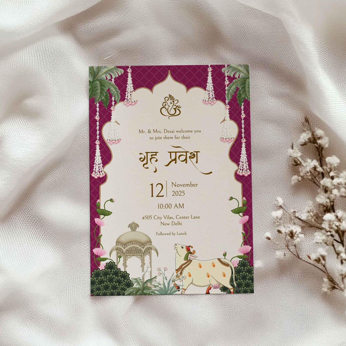 Grah Pravesh Invitation Card as Griha Pravesh Invitation Template ...
