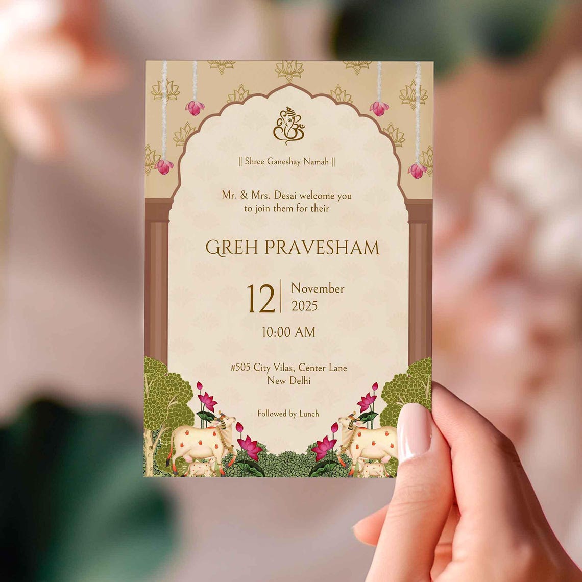 Grah Pravesh Invitation Card as Griha Pravesh Invitation Template ...