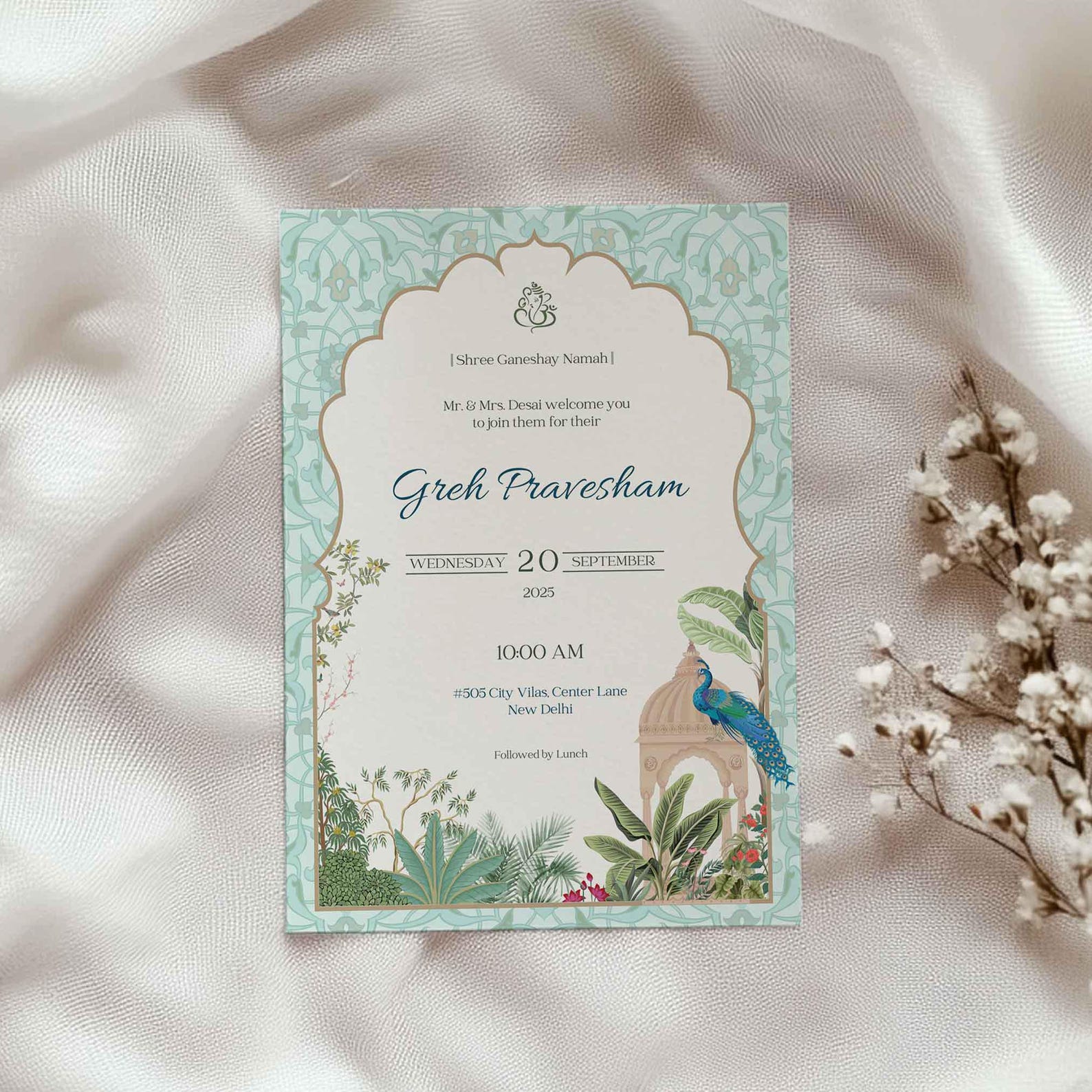 Grah Pravesh Invitation Card as Griha Pravesh Invitation Template ...