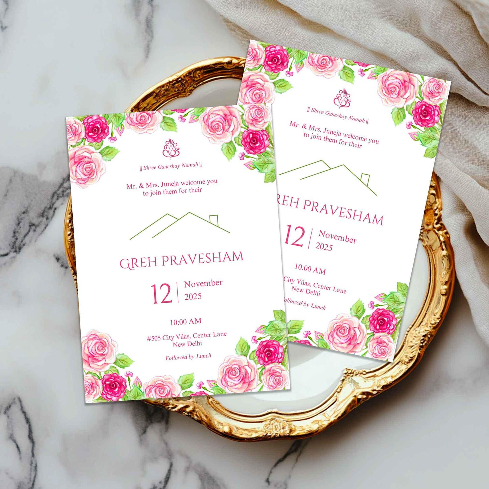 Grah Pravesh Invitation Card as Griha Pravesh Invitation Template ...