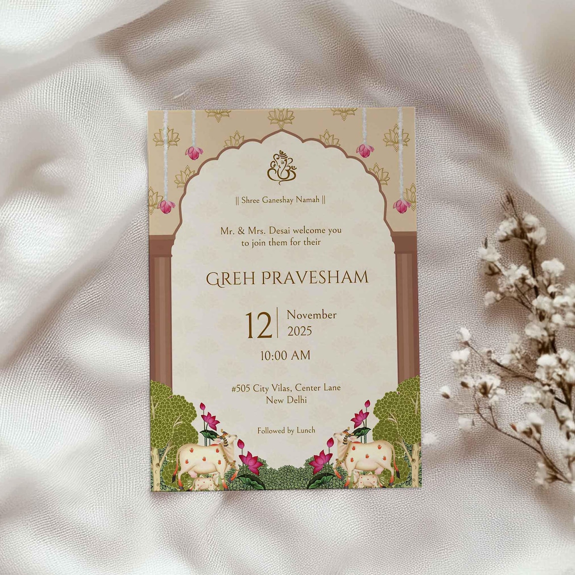 Grah Pravesh Invitation Card as Griha Pravesh Invitation Template ...