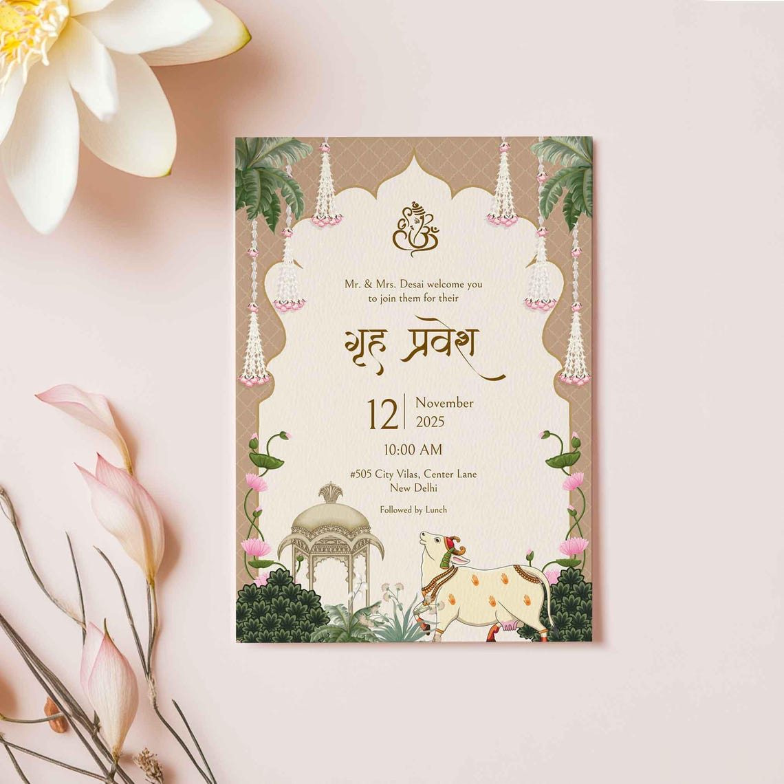 Grah Pravesh Invitation Card as Griha Pravesh Invitation Template ...