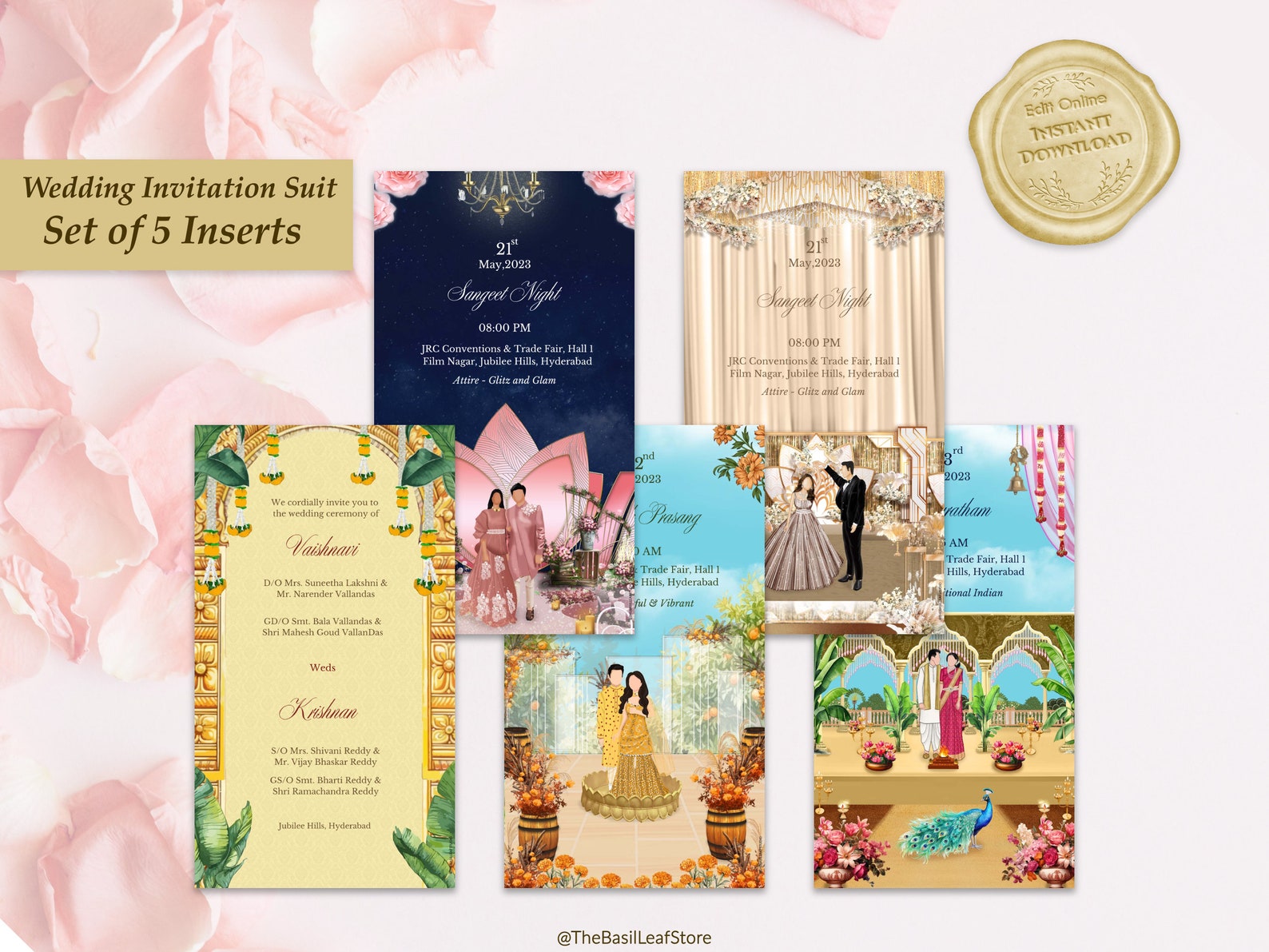 Tamil Wedding Invitations Card Template for Telugu Wedding Invitation ...