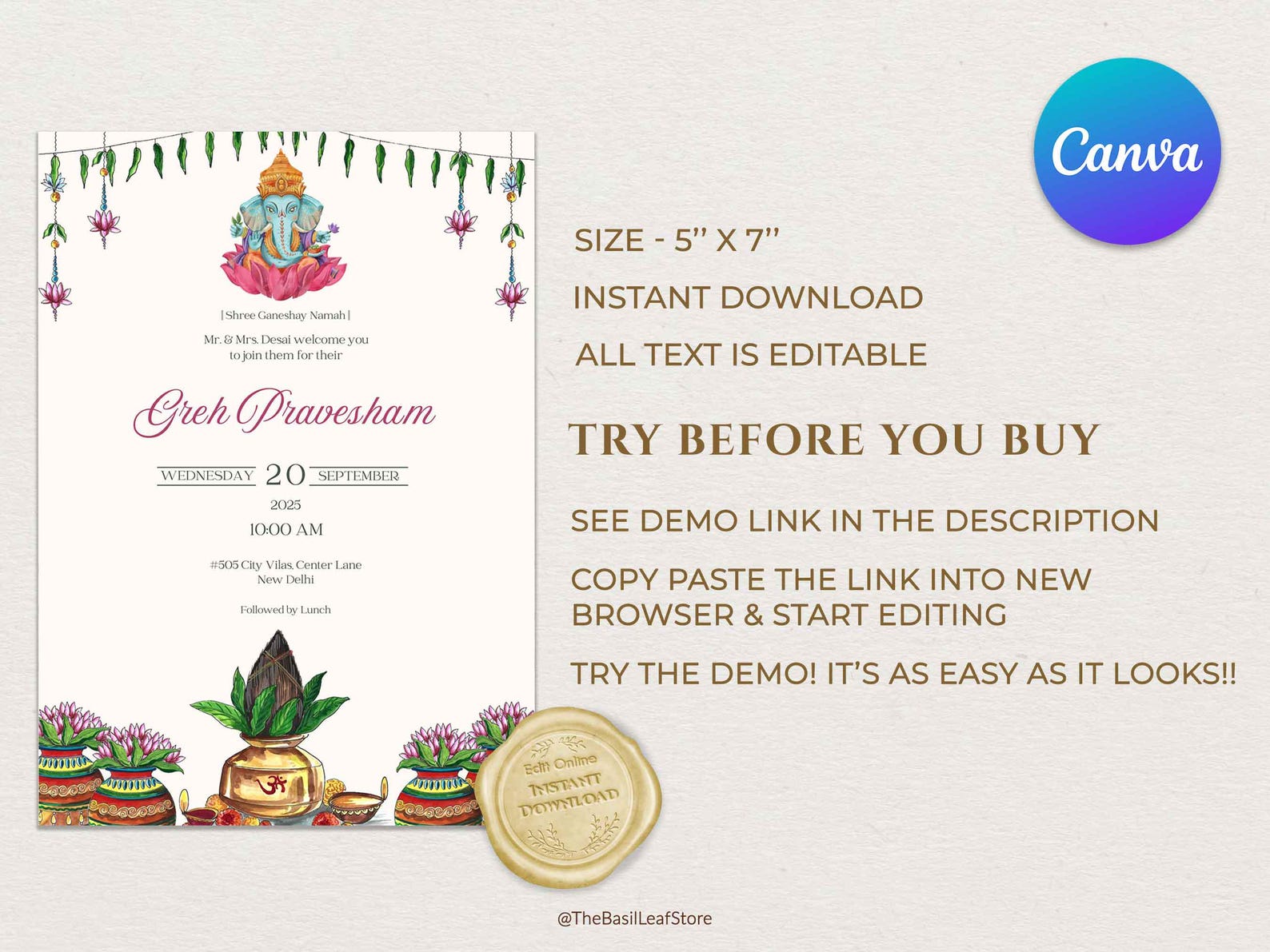 Grah Pravesh Invitation Card as Griha Pravesh Invitation Template ...