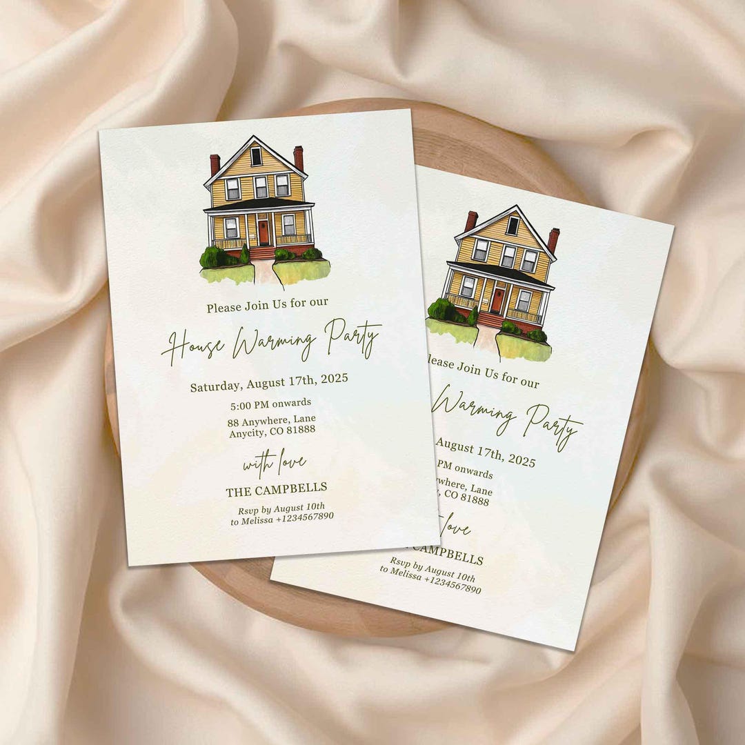 Editable House Warming Invitation Design for Housewarming Party Modern ...