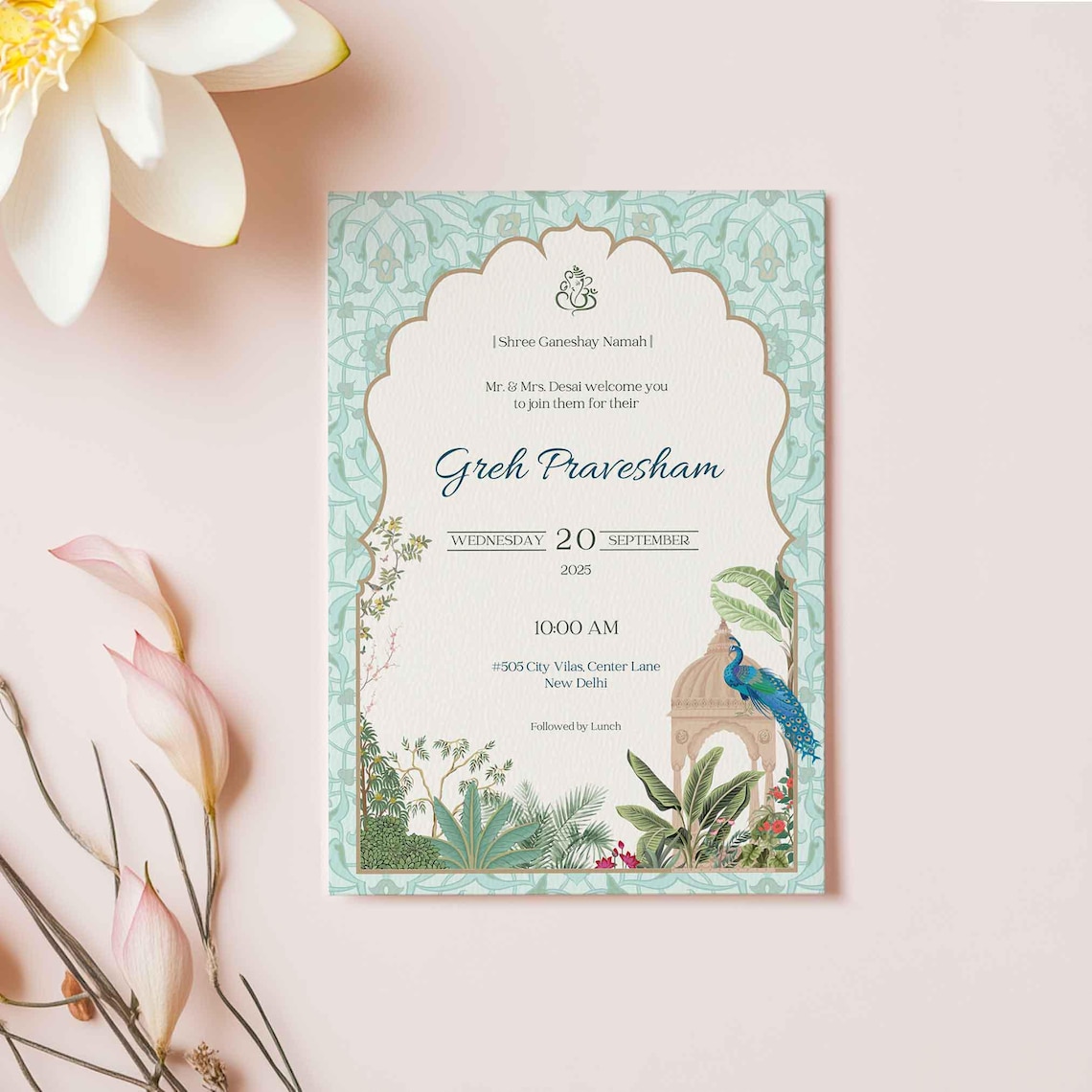 Grah Pravesh Invitation Card as Griha Pravesh Invitation Template ...