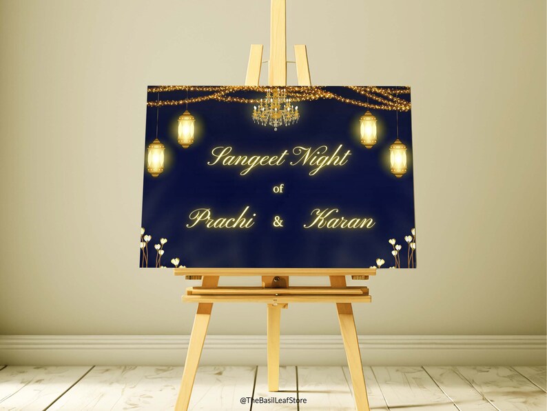 Welcome Board for Sangeet Night Welcome Board Design Sangeet Ceremony ...