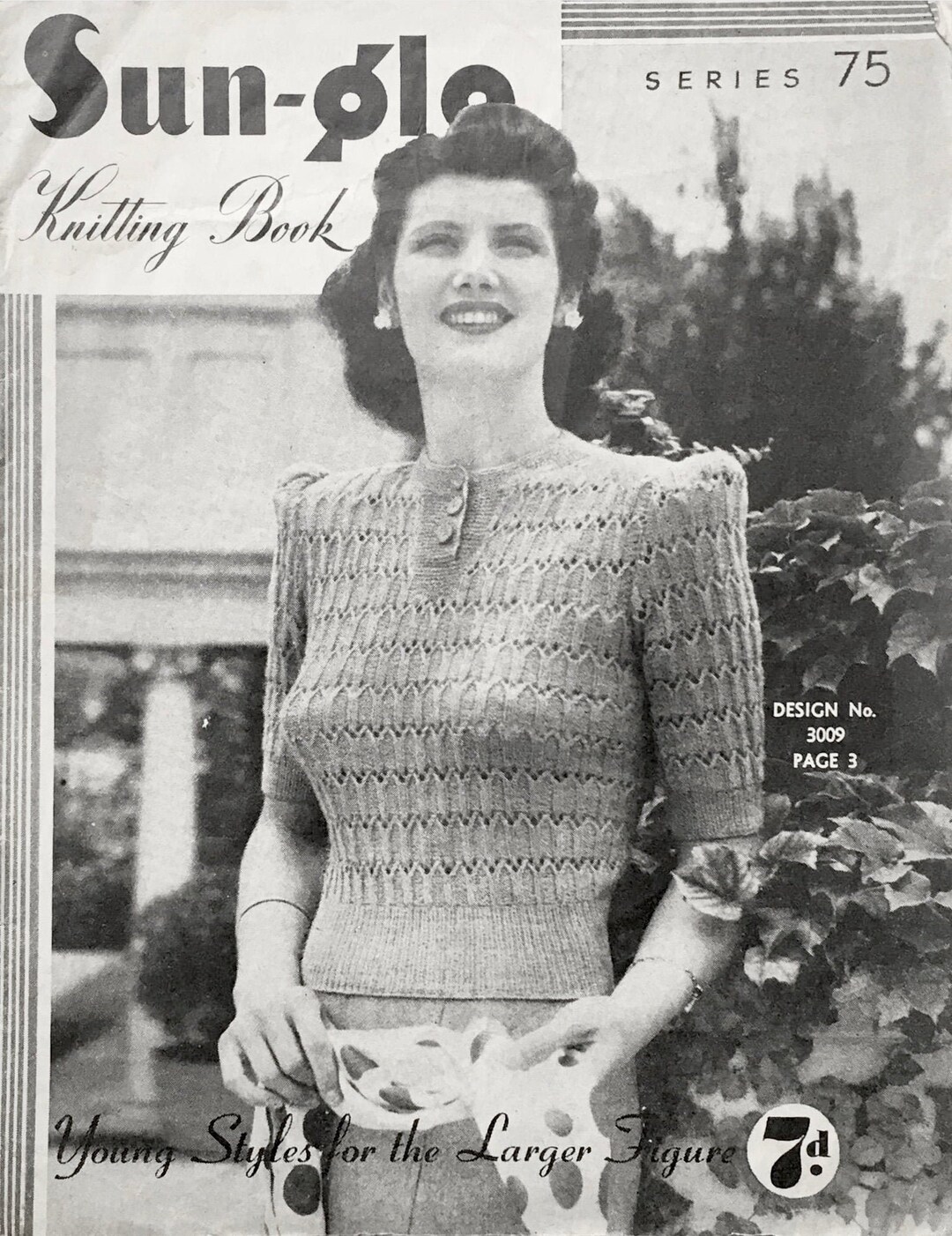 1940s Knitting Patterns PDF – Sun Glo Series 75, Larger Sizes (digital ...
