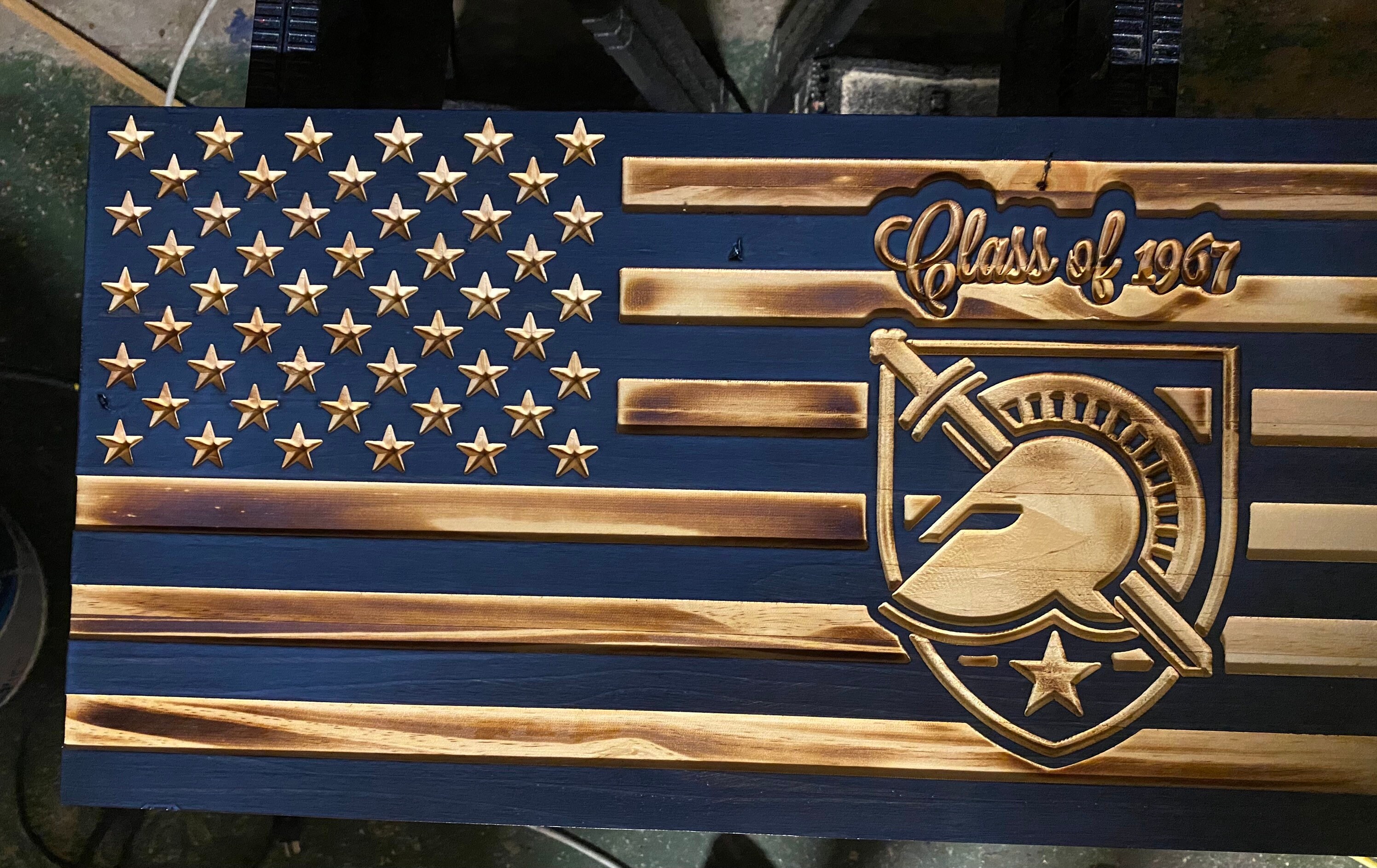 Rustic West Point Military Wooden Flag - Etsy