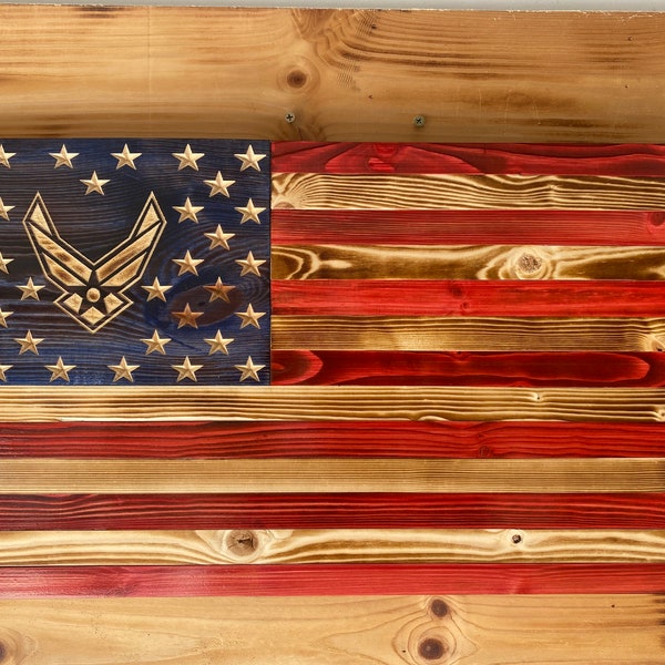 Rustic Air Force Flag - Etsy