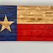 Lone Star Texas Carved Wooden Flag - Etsy