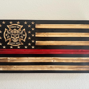 Rustic Firefighter Challenge Flag Coin Holder - Etsy