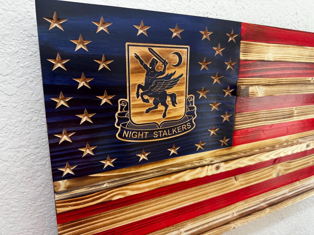 Night Stalkers Challenge Coin Holder, 160th SOAR Coin Display Flag ...