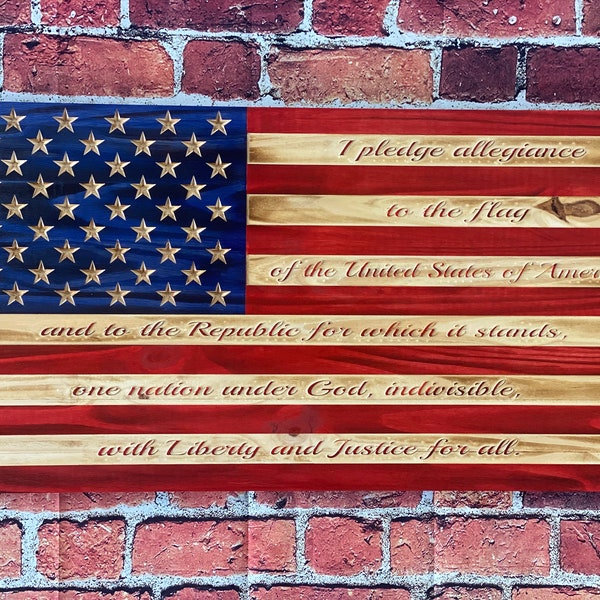 American Flag Scripture - Etsy