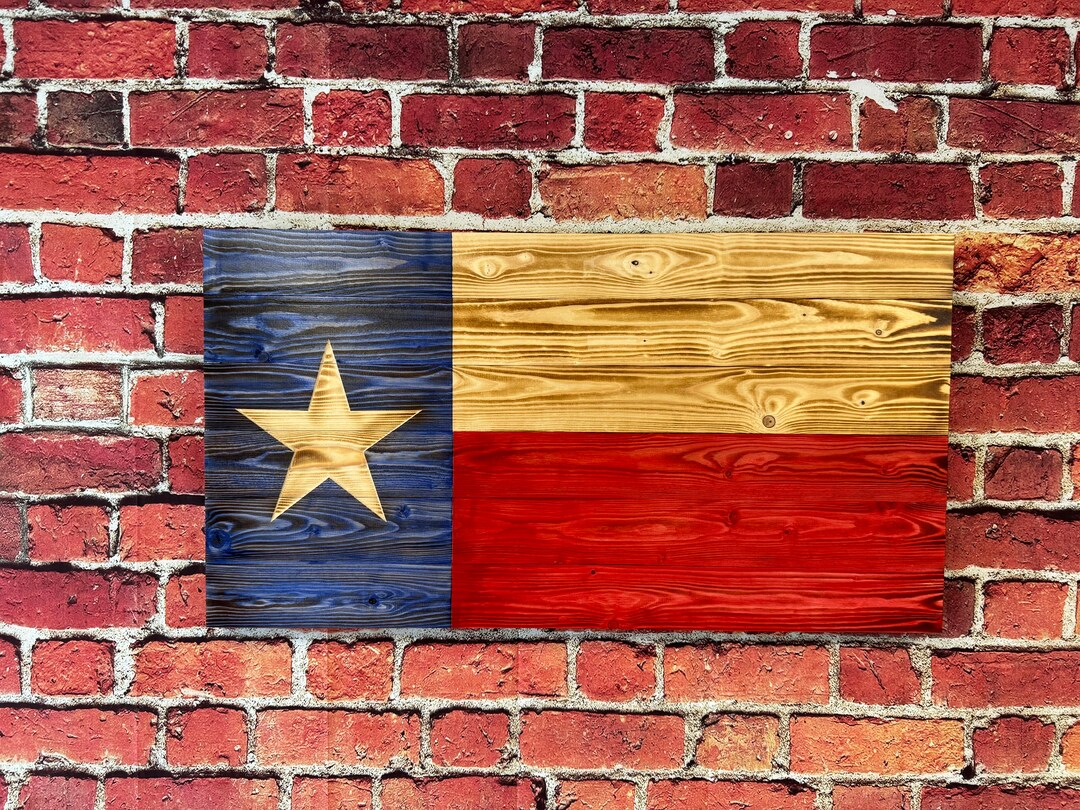 Lone Star Texas Carved Wooden Flag - Etsy