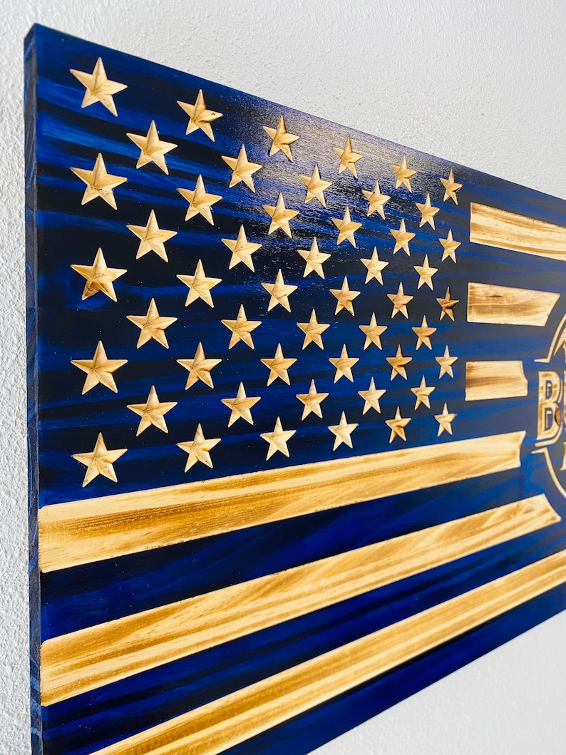 Rustic Busch Light Wooden Flag - Etsy