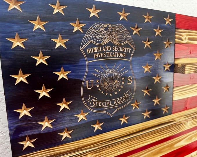Department of HOMELAND SECURITY Seal - DHS - Handcrafted Wood Art ...
