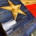 Lone Star Texas Carved Wooden Flag - Etsy
