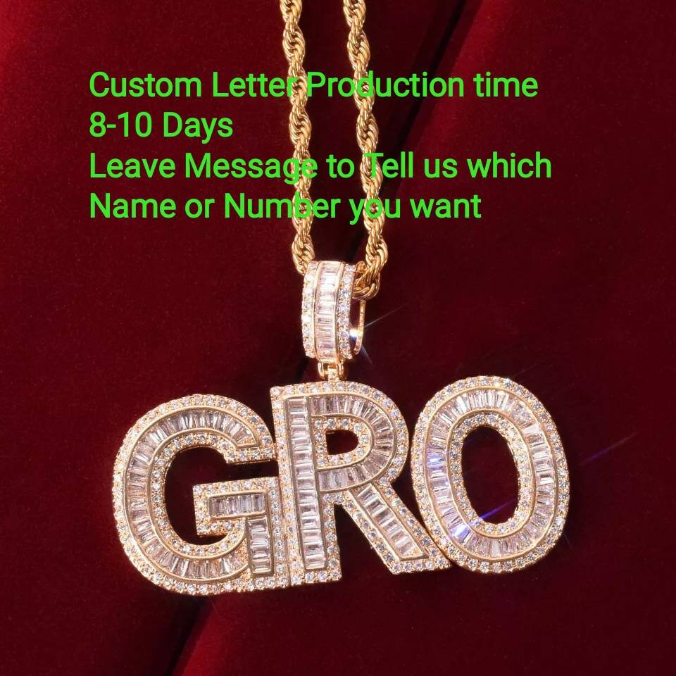 Custom Name Pendant Necklace Hip Hop Custom Pendant Jewelry - Etsy