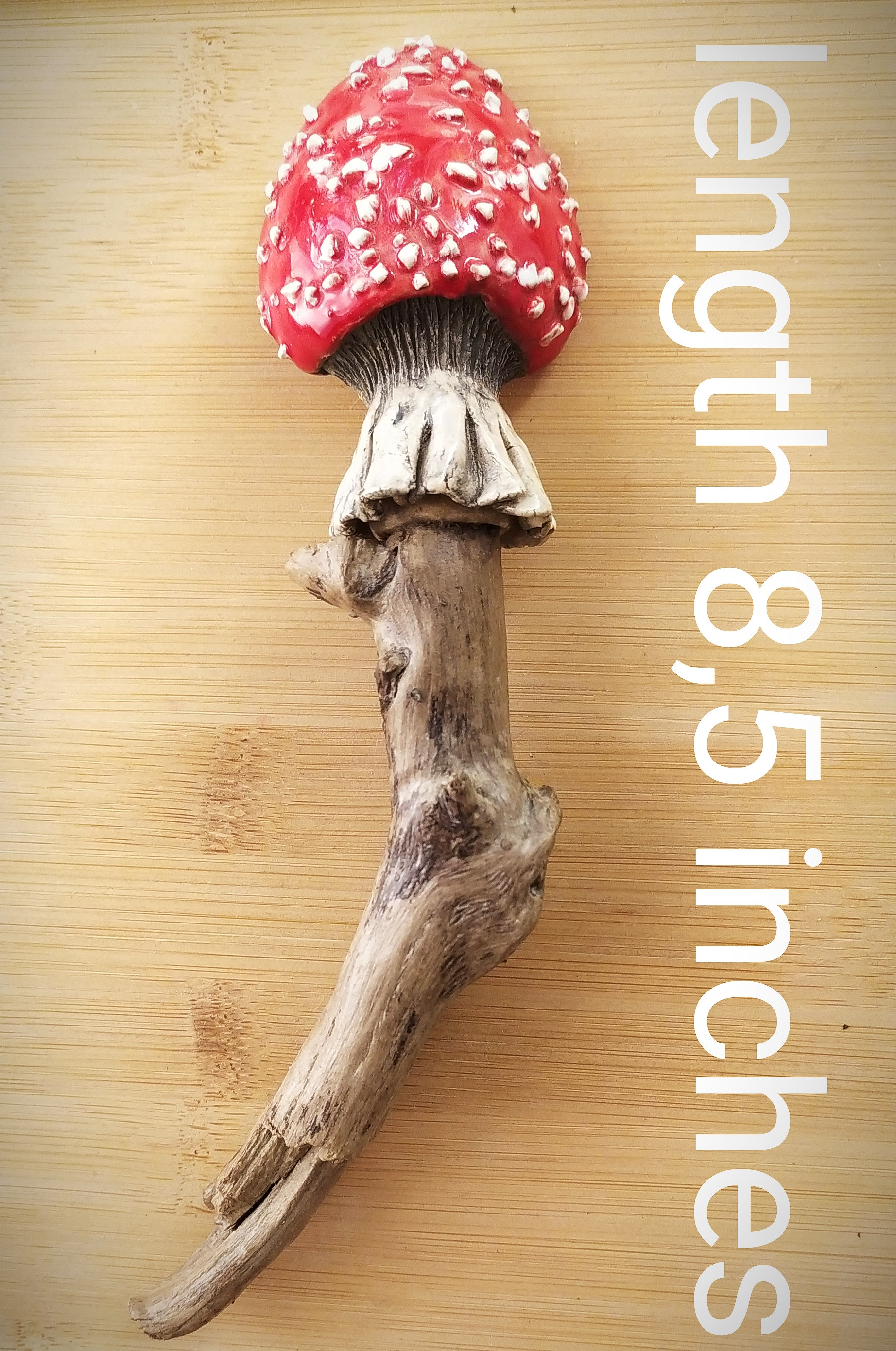 Large Ceramic Spoons With Wooden Handle Handmade. Magic Mushroom-spoon ...