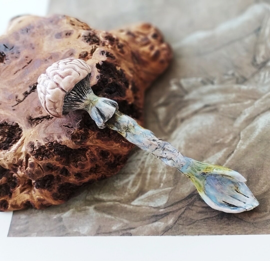Psychedelic Spoon. Mushroom Brain. Spoon Ceramic Handmade. - Etsy