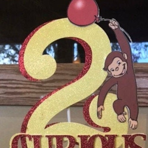 Curious George Personalized Cake Topper - Etsy