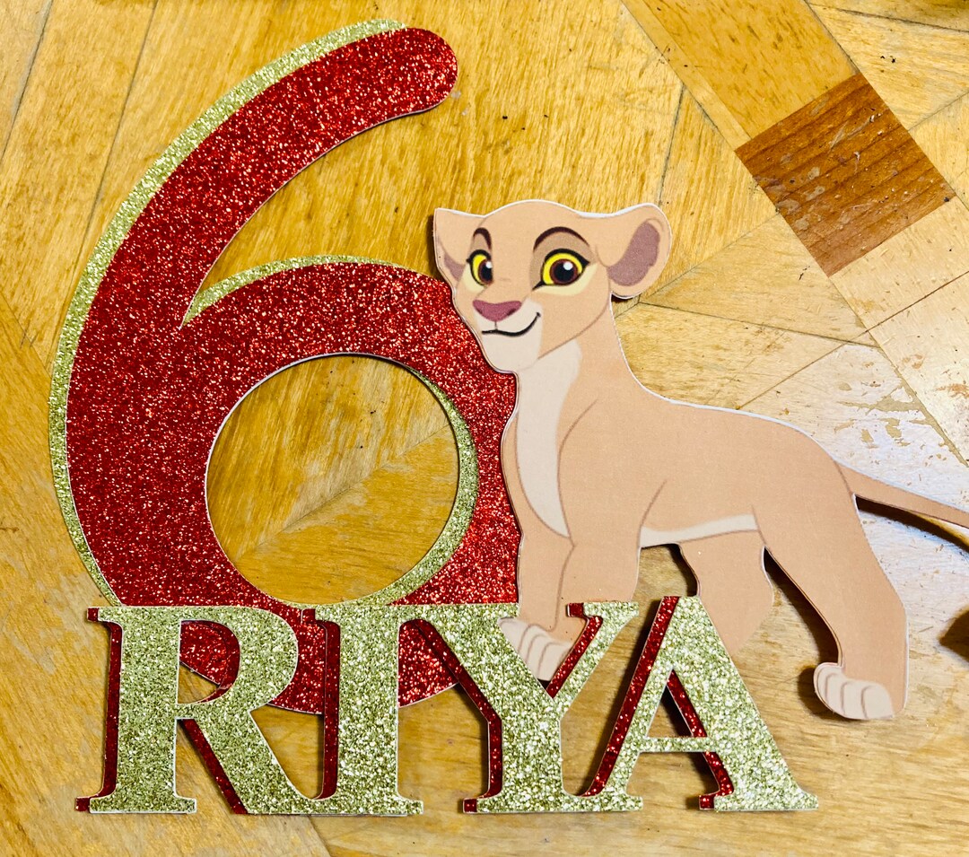 Lion Guard/kiara Personalized Cake Topper - Etsy