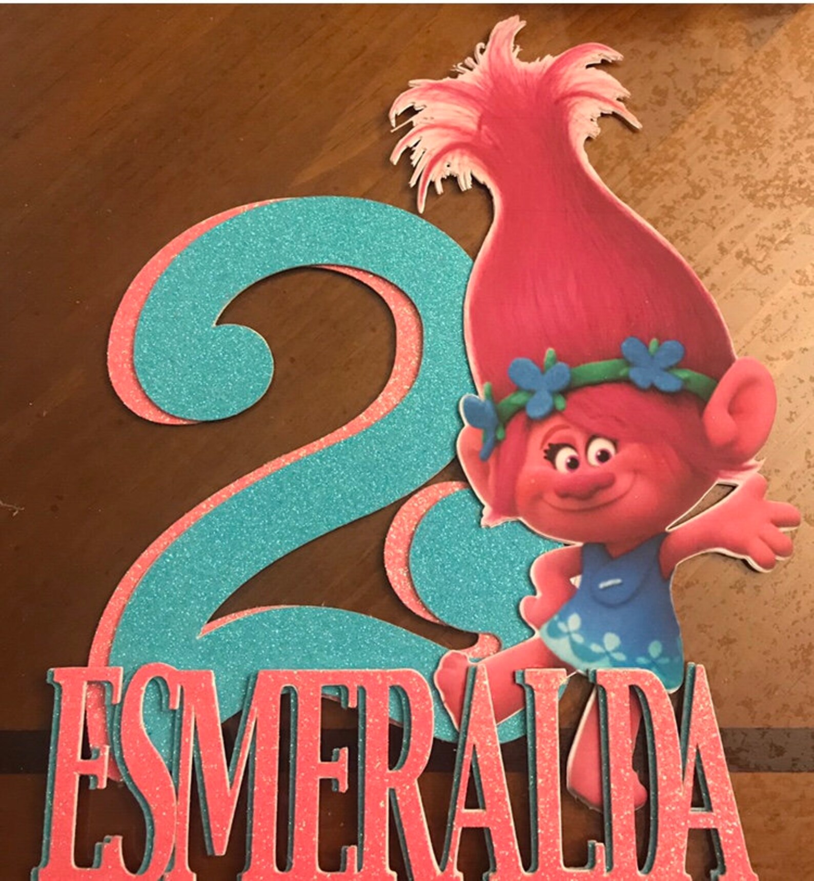 Trolls/poppy Personalized Cake Topper - Etsy